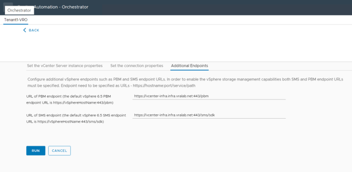 Configure vRealize Orchestrator – Add a vCenter Server Instance – vCloudInsights