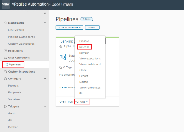 vRealize Automation 8 Code Stream- Add Code Stream pipelines to the Service Broker catalog ...